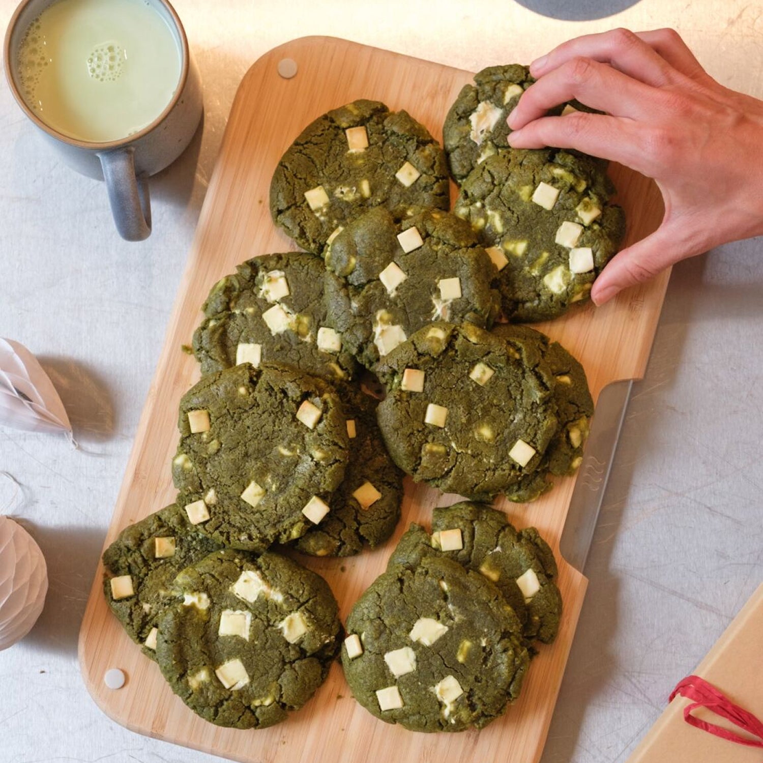 Matcha and White Chocolate Cookies | Joseph Joseph AU
