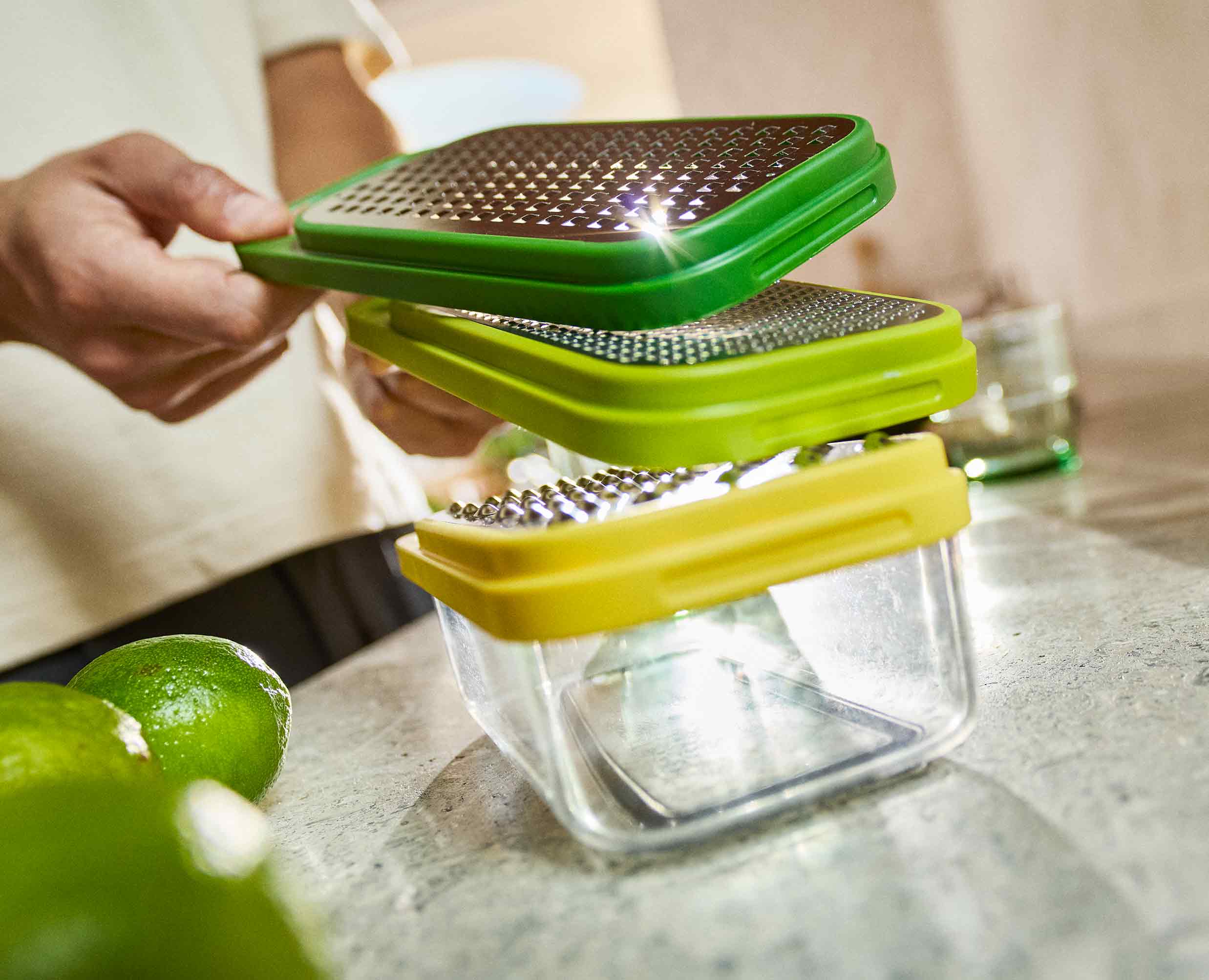 3-piece Grater Set with Container | Joseph Joseph AU