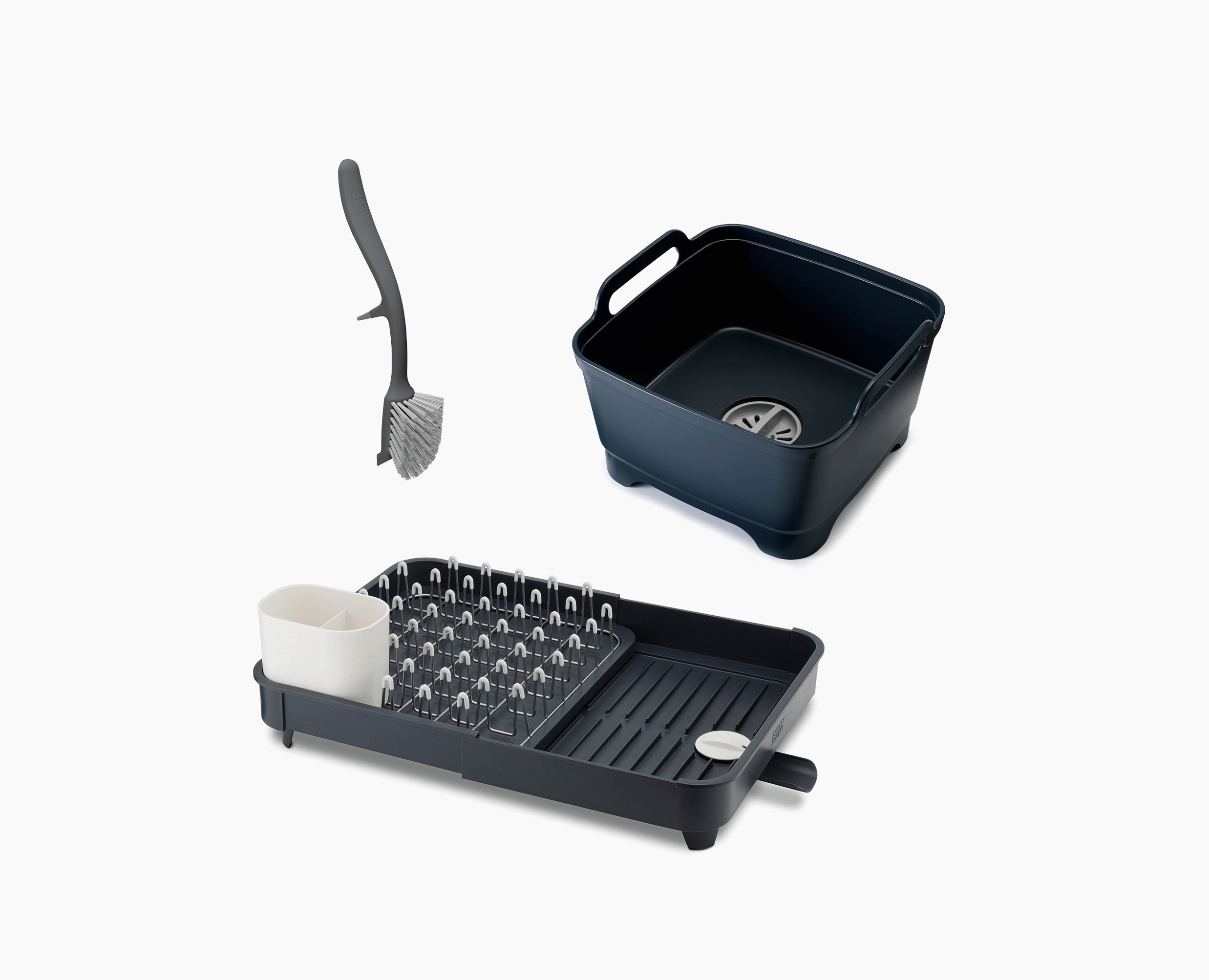 Grey Washing up Bowl and Drainer Set | Joseph Joseph AU