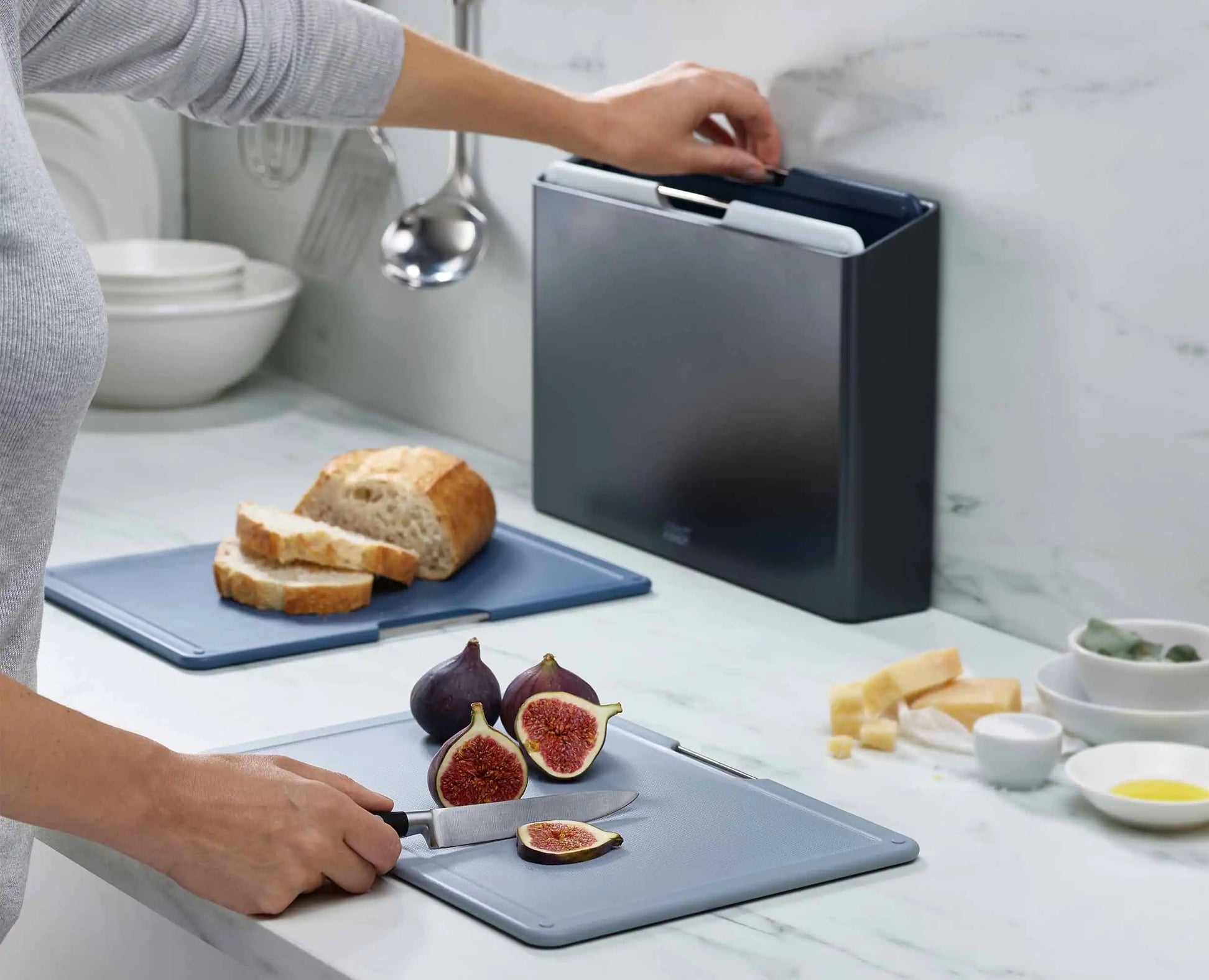 Folio™ 4-piece Chopping Board Set - Grey | Joseph Joseph AU